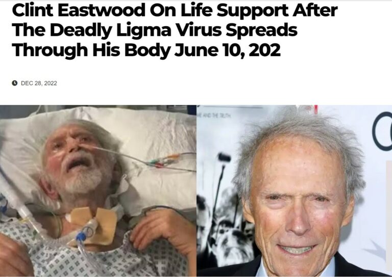 Is Clint Eastwood infected with the Ligma virus?