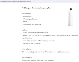 Fact Check: Can you test pregnancy at home using shampoo?