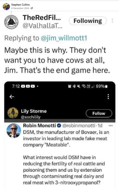 Does Bovaer poison cows and humans to promote fake meat?