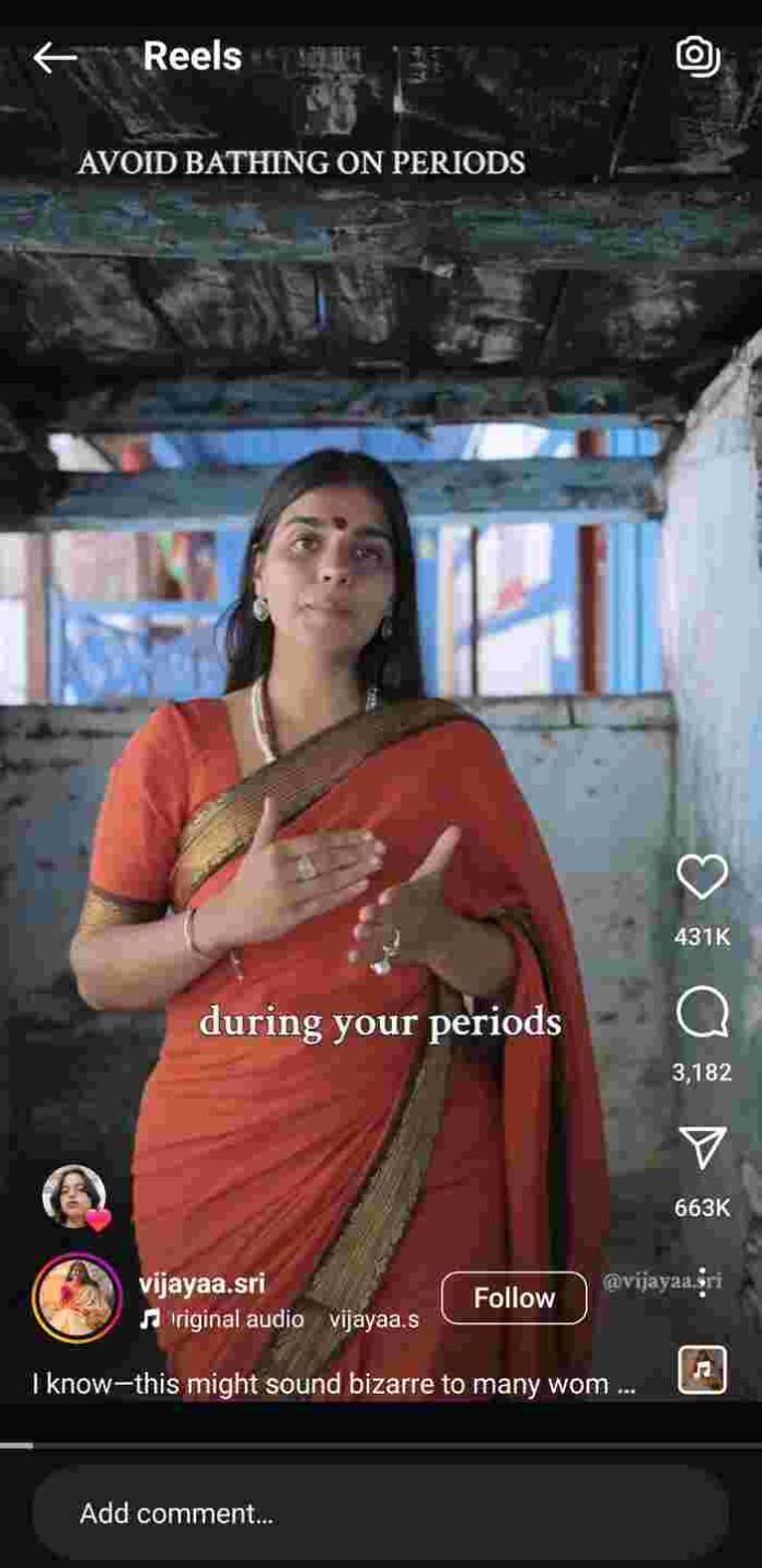 Should baths be avoided during the first three days of periods?